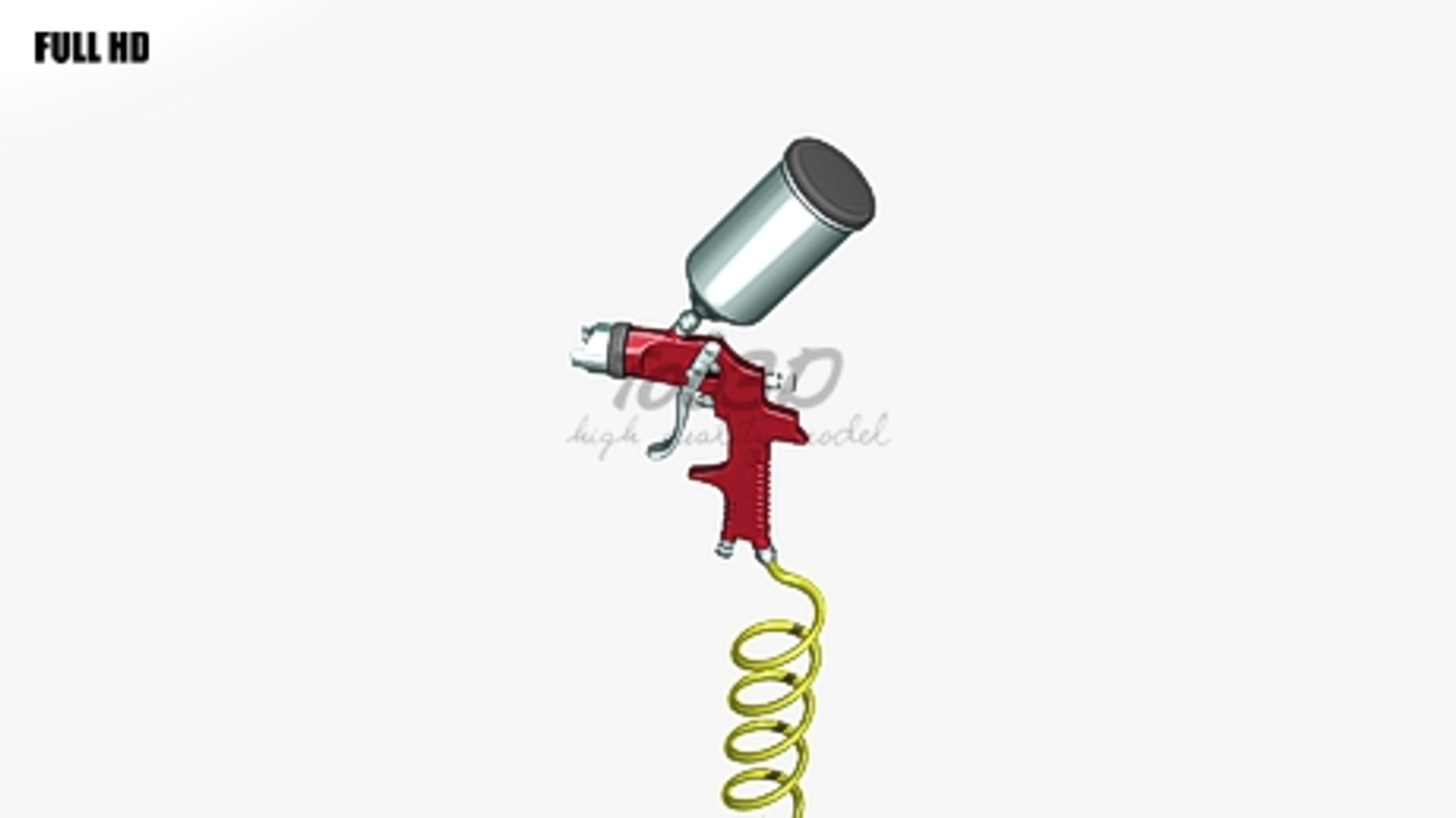 Paint Spray Gun 3d Model