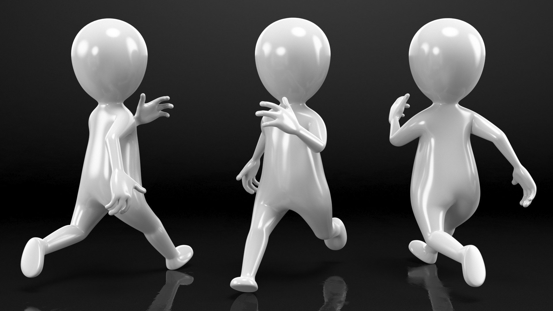 Running Stickman 3D Model - TurboSquid 1894127