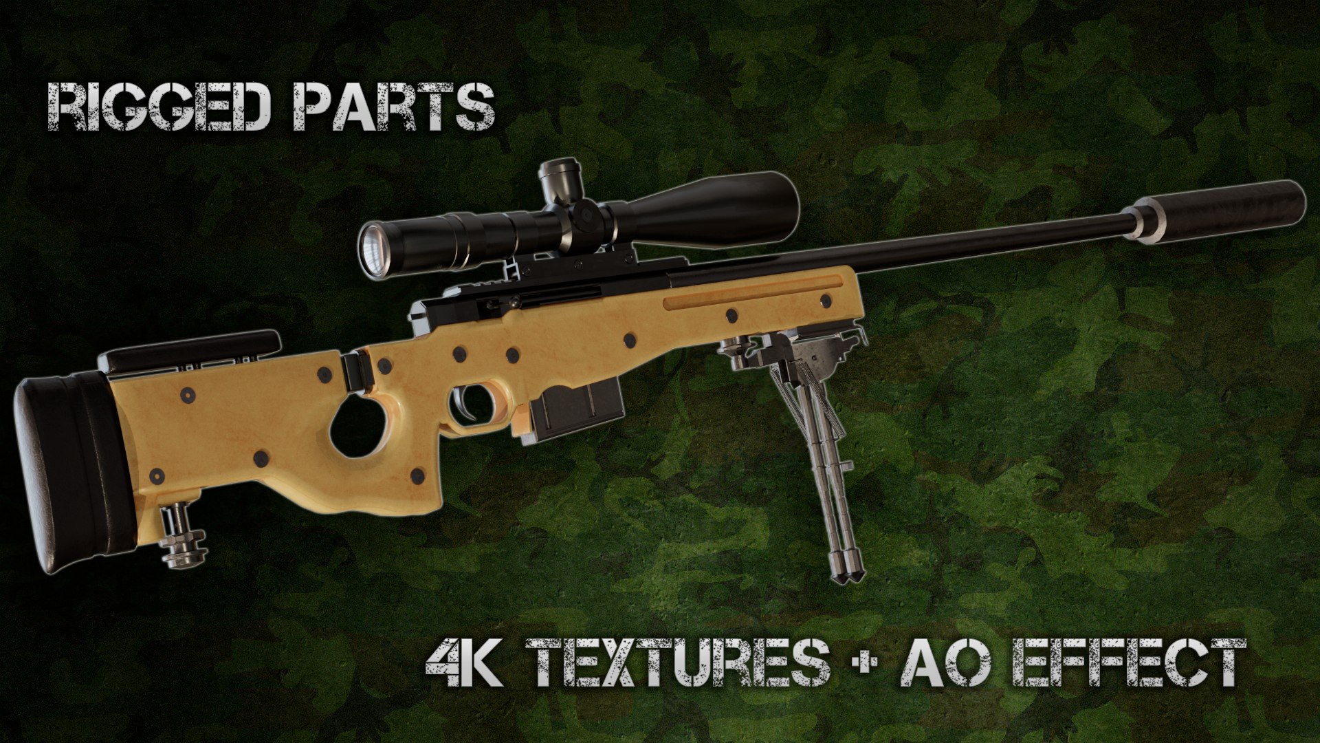 Arctic Warfare Magnum - AWP L96A1 3D Model - TurboSquid 2206363