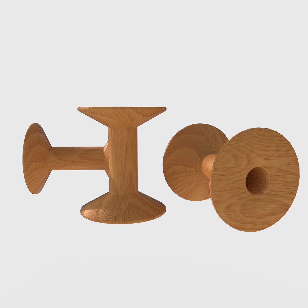 Wooden Spool For Thread 3D Model - TurboSquid 1936302