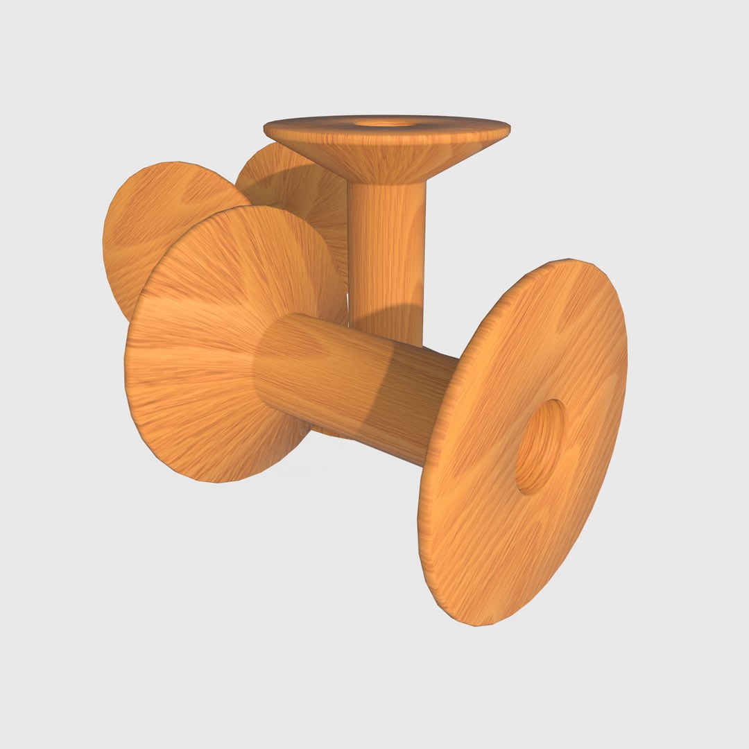 Wooden Spool For Thread 3D Model - TurboSquid 1936302