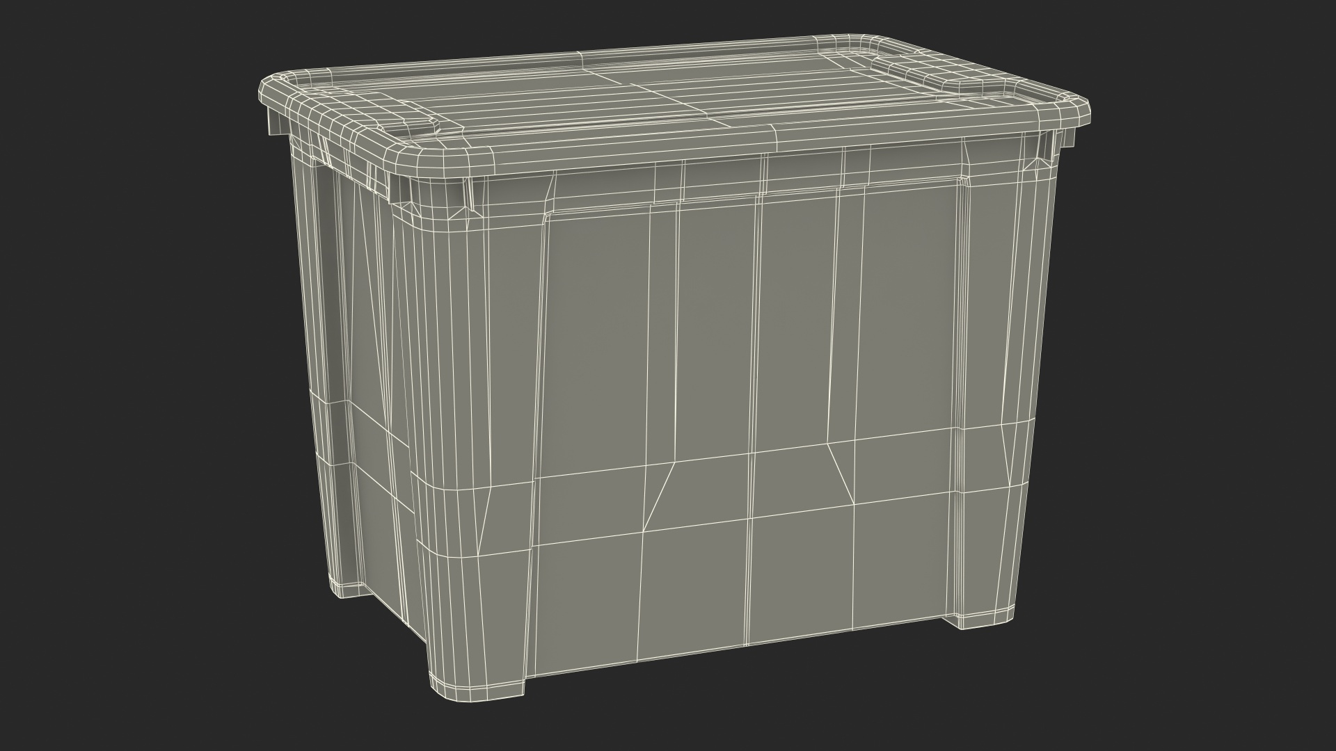 Large Transparent Plastic Container 3D - TurboSquid 1513438