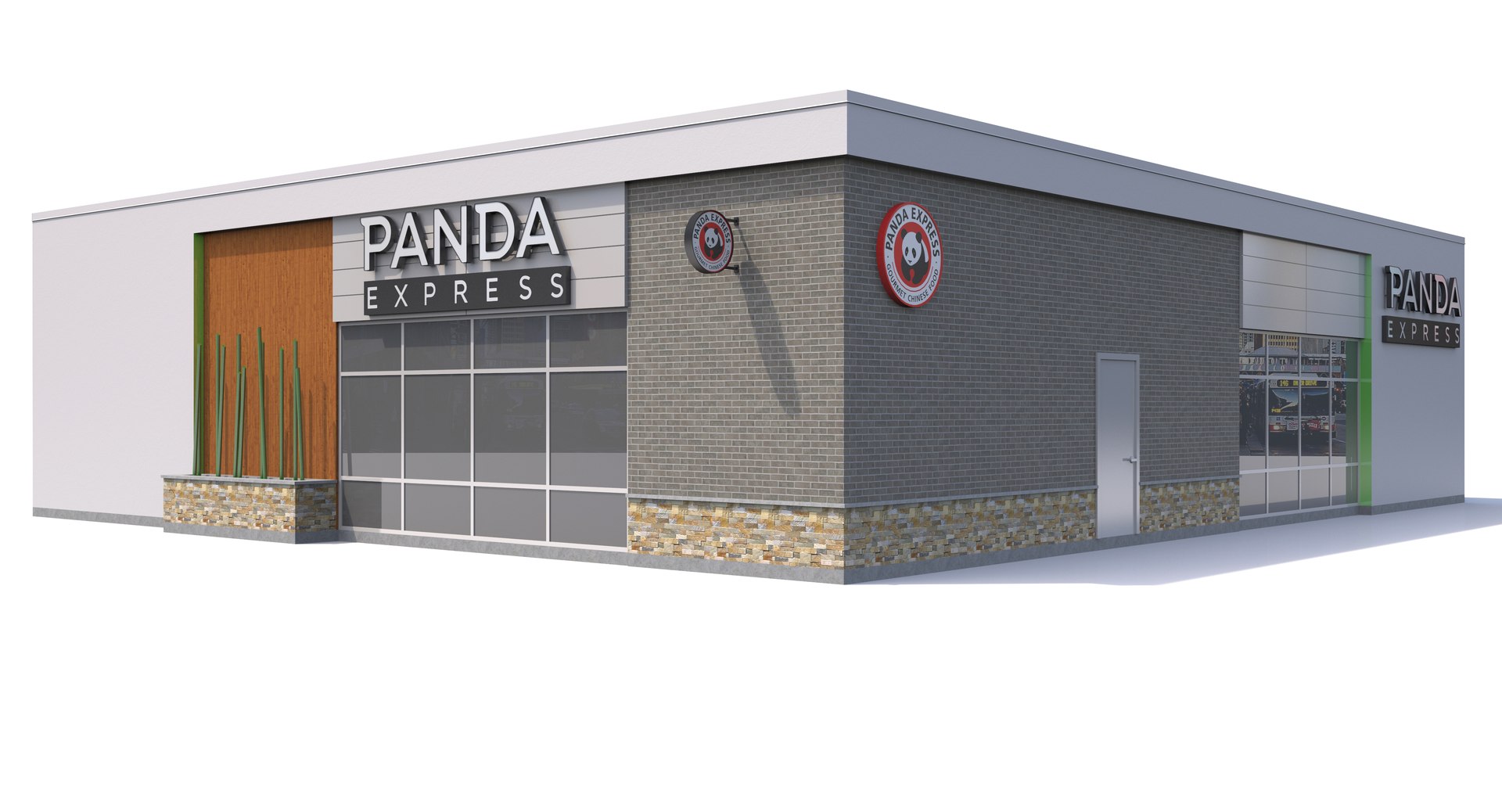 3d Model Panda Express