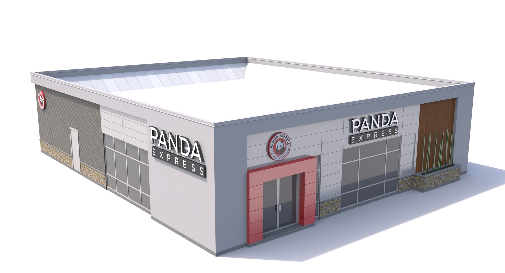 3d Model Panda Express