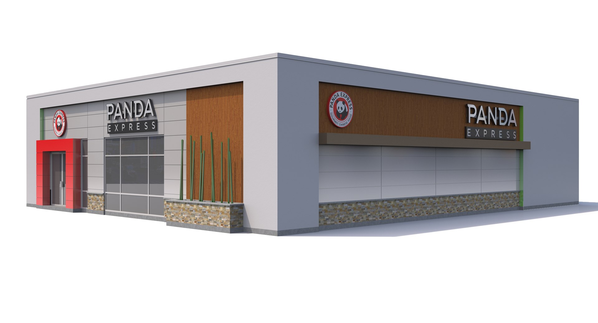 3d Model Panda Express