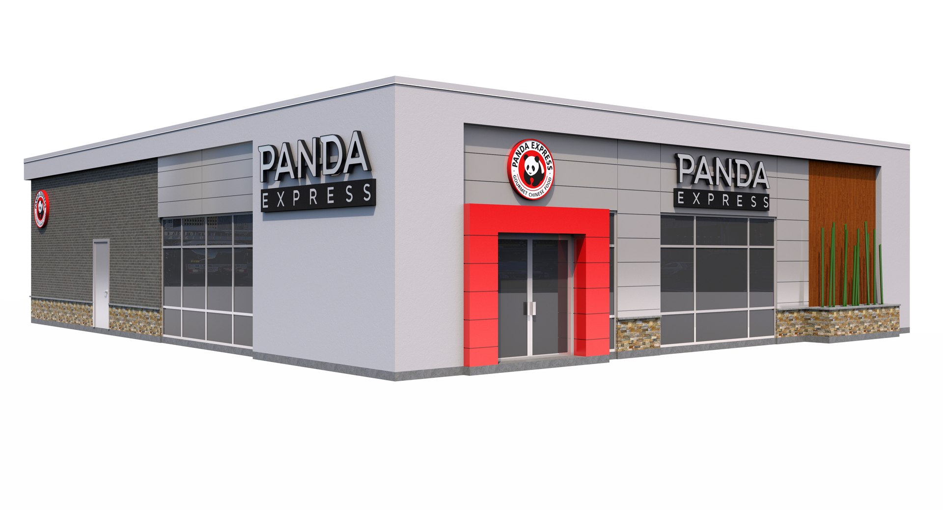3d Model Panda Express