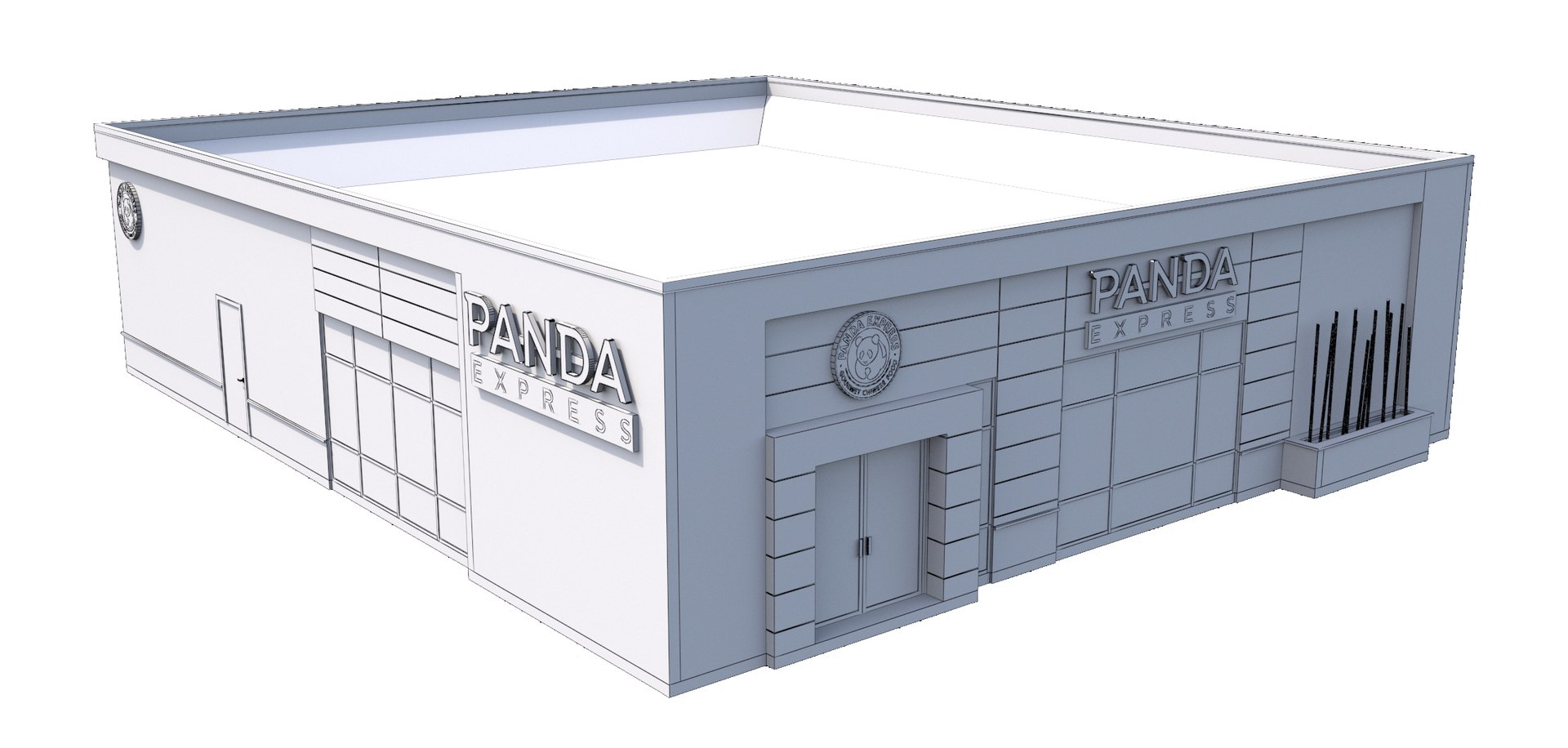 3d Model Panda Express