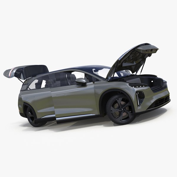 modelo 3d SUV eléctrico Lucid Gravity 2024 color oliva - TurboSquid 2290472