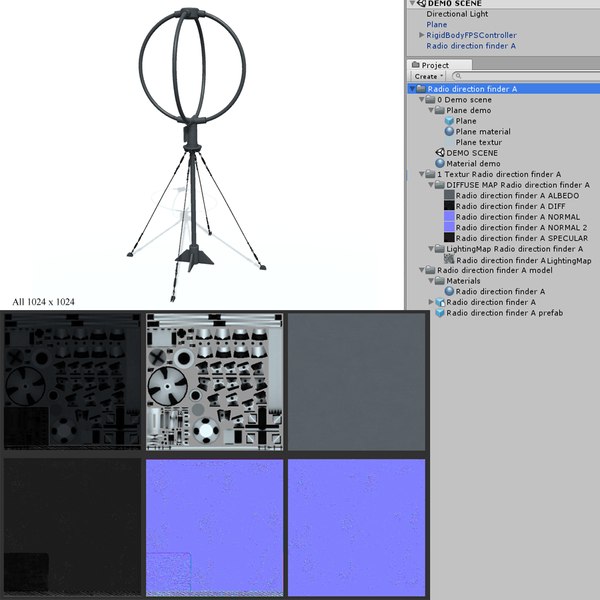 3D radio direction finder model - TurboSquid 1212490
