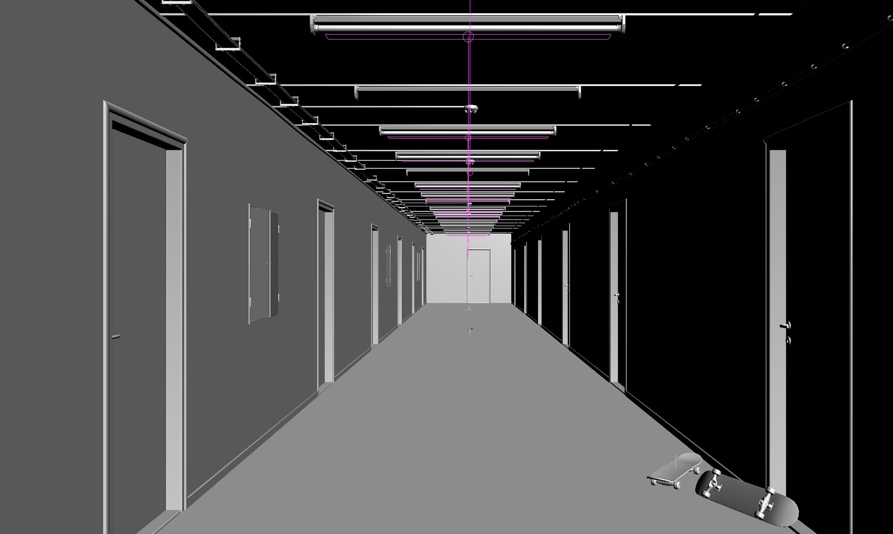 3D Infinite Corridor Room Model - TurboSquid 1431652