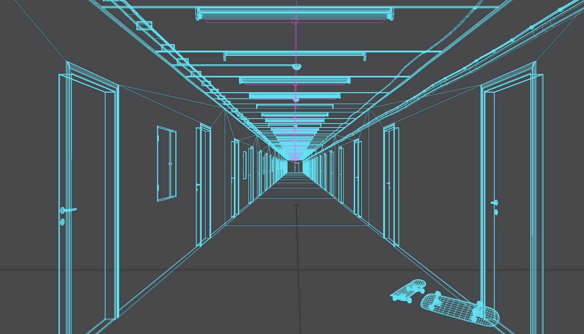3D Infinite Corridor Room Model - TurboSquid 1431652