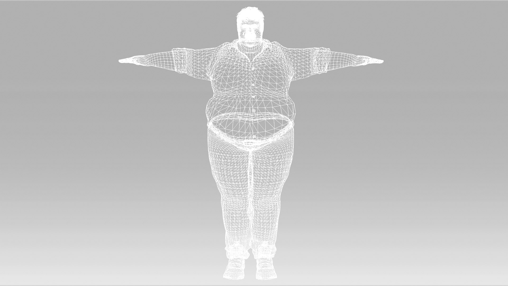 3D Fat Man Business Rigged And Blendshapes Low-poly 3D Model Game Ready ...