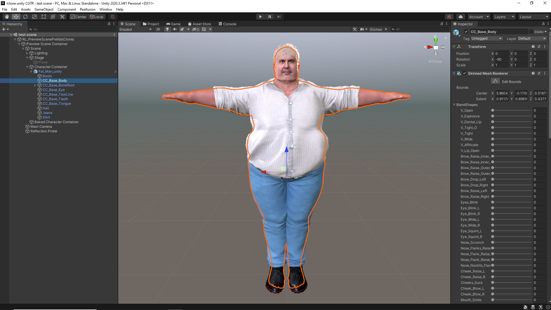 3D Fat Man Business Rigged And Blendshapes Low-poly 3D Model Game Ready ...