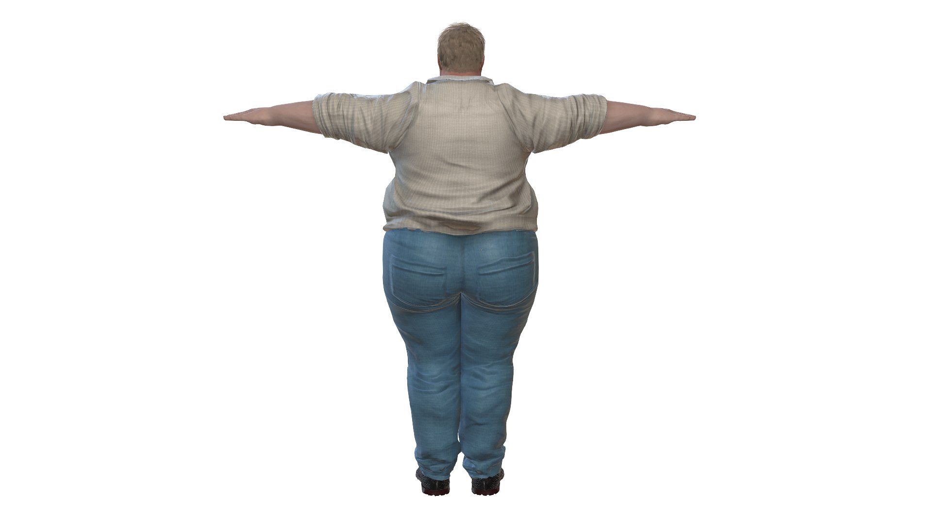 3D Fat Man Business Rigged And Blendshapes Low-poly 3D Model Game Ready ...