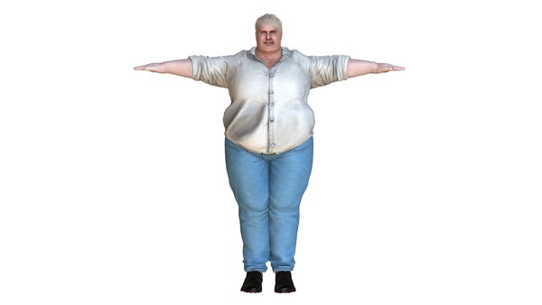 modelo 3d Fat Man Business Rigged y Blendshapes Juego de modelos 3D de ...