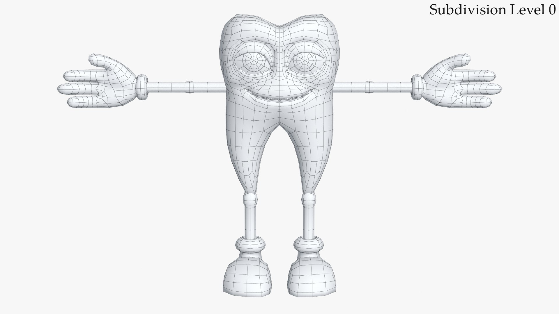 tooth boy character fbx
