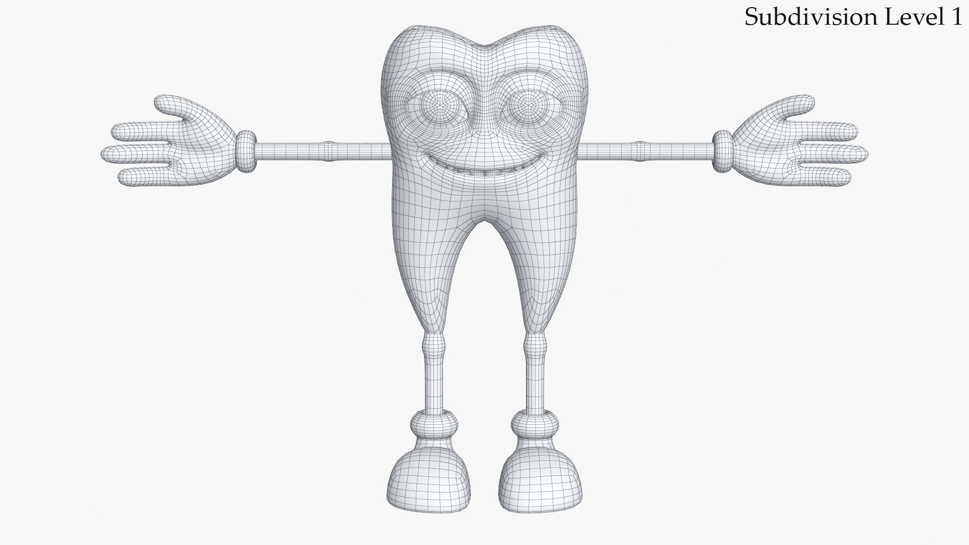 tooth boy character fbx