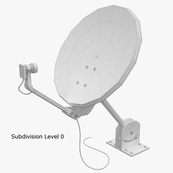satellite dish 3d model