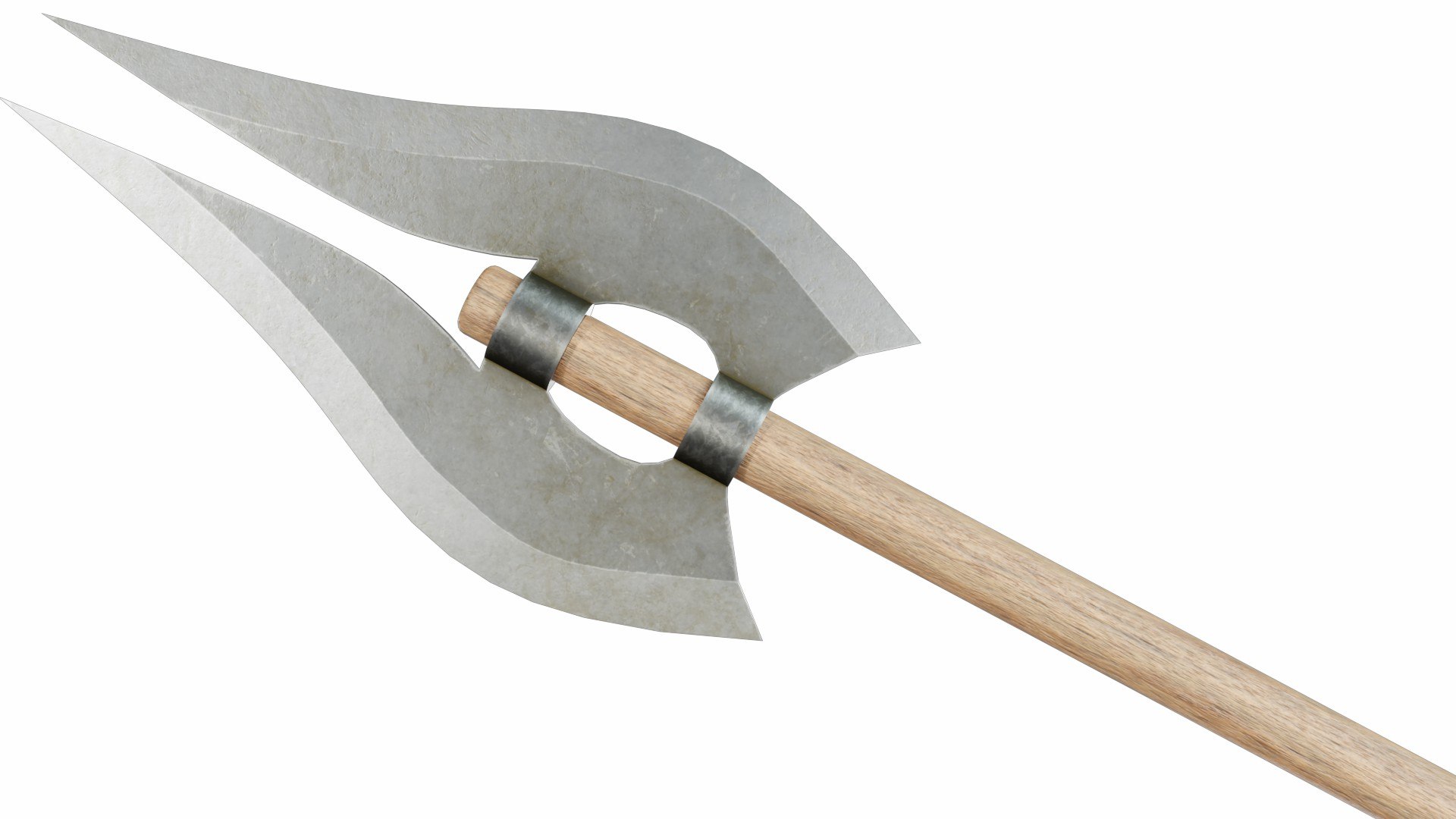 3D Double Poleax Model - TurboSquid 2089915