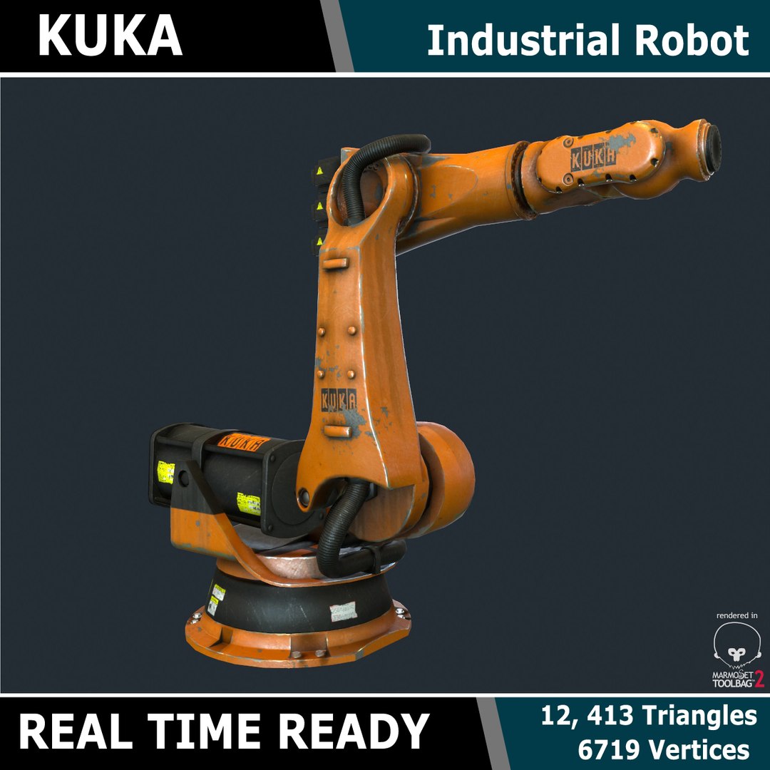 3d Ready Kuka Industrial Robot