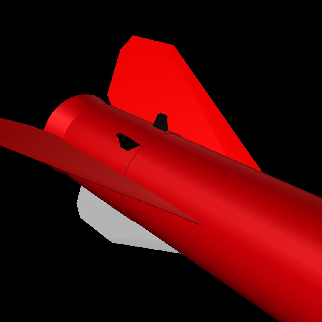 sounding rocket black brant 3d model