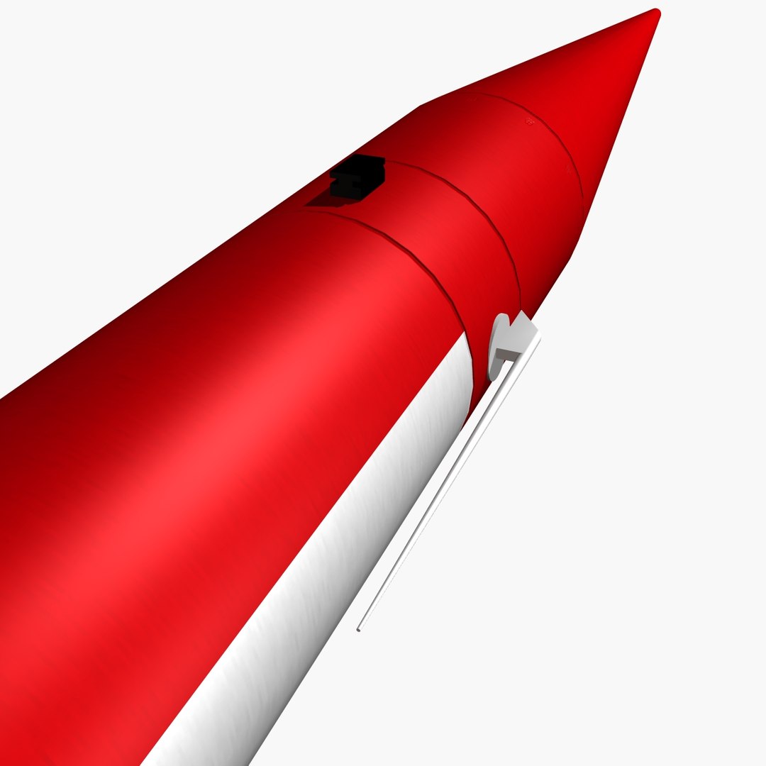 sounding rocket black brant 3d model