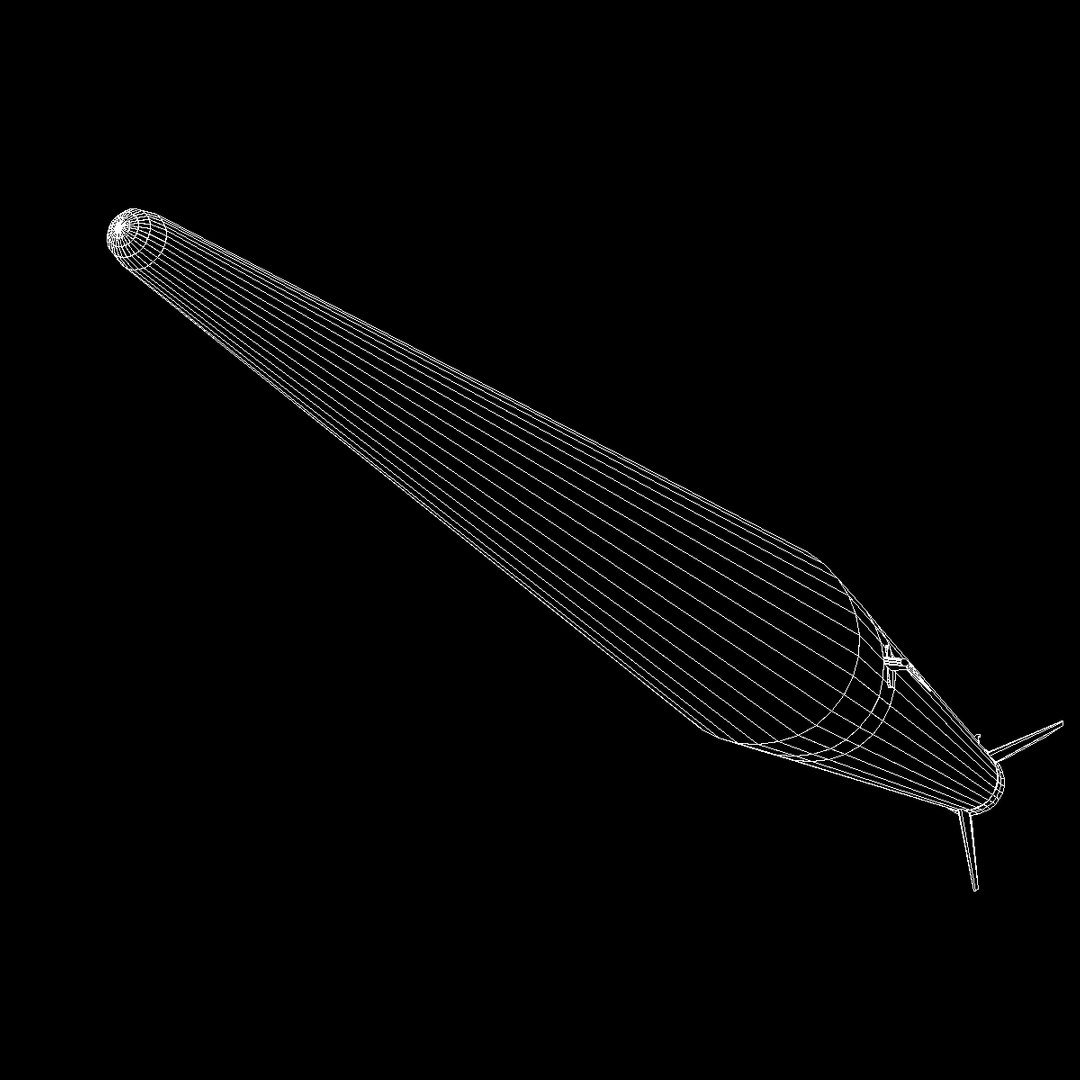 sounding rocket black brant 3d model