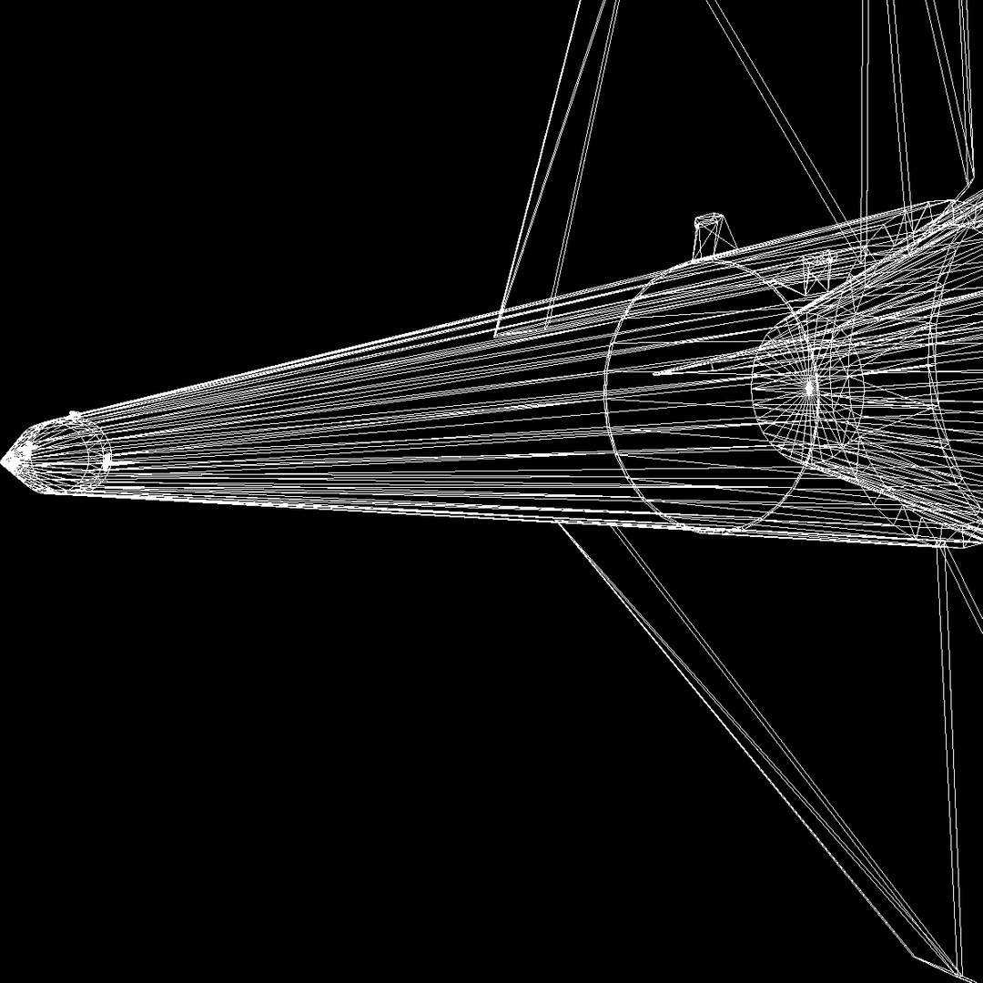 sounding rocket black brant 3d model