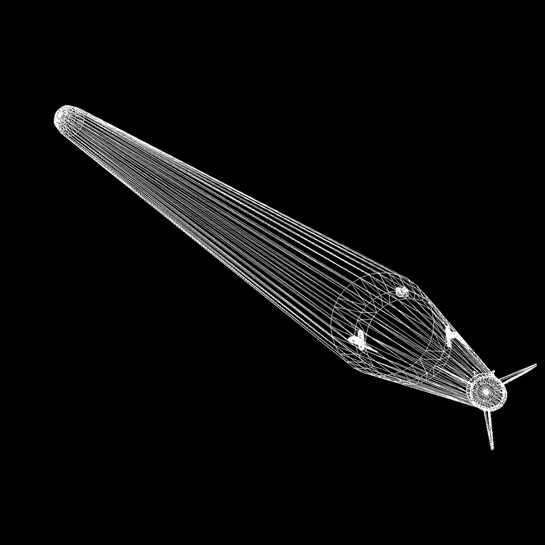 sounding rocket black brant 3d model