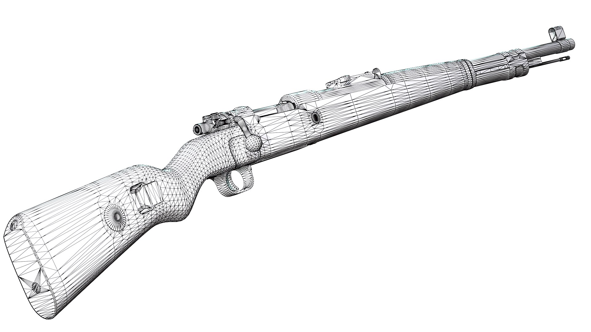 3D Mauser 98k Model - TurboSquid 2050983