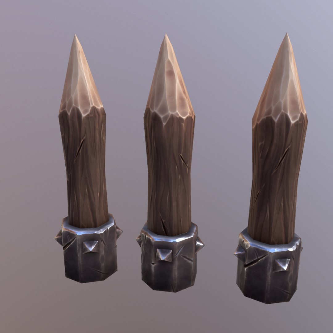 3d Cartoon Spike Model