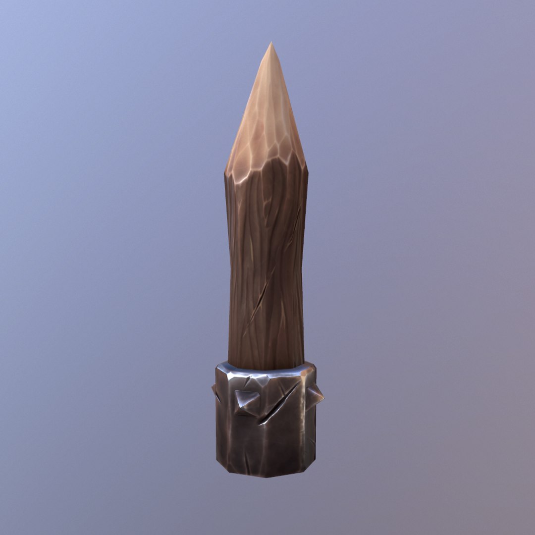 3d Cartoon Spike Model
