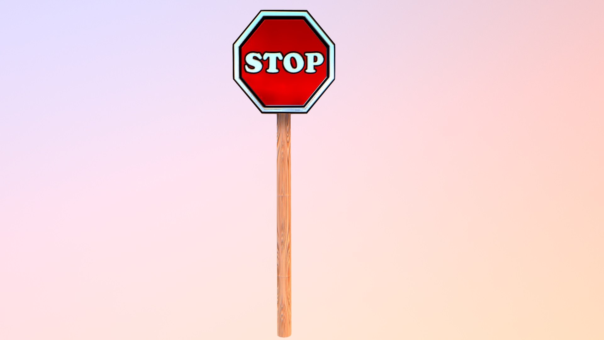 Stop Sign 3D Model - TurboSquid 1235802