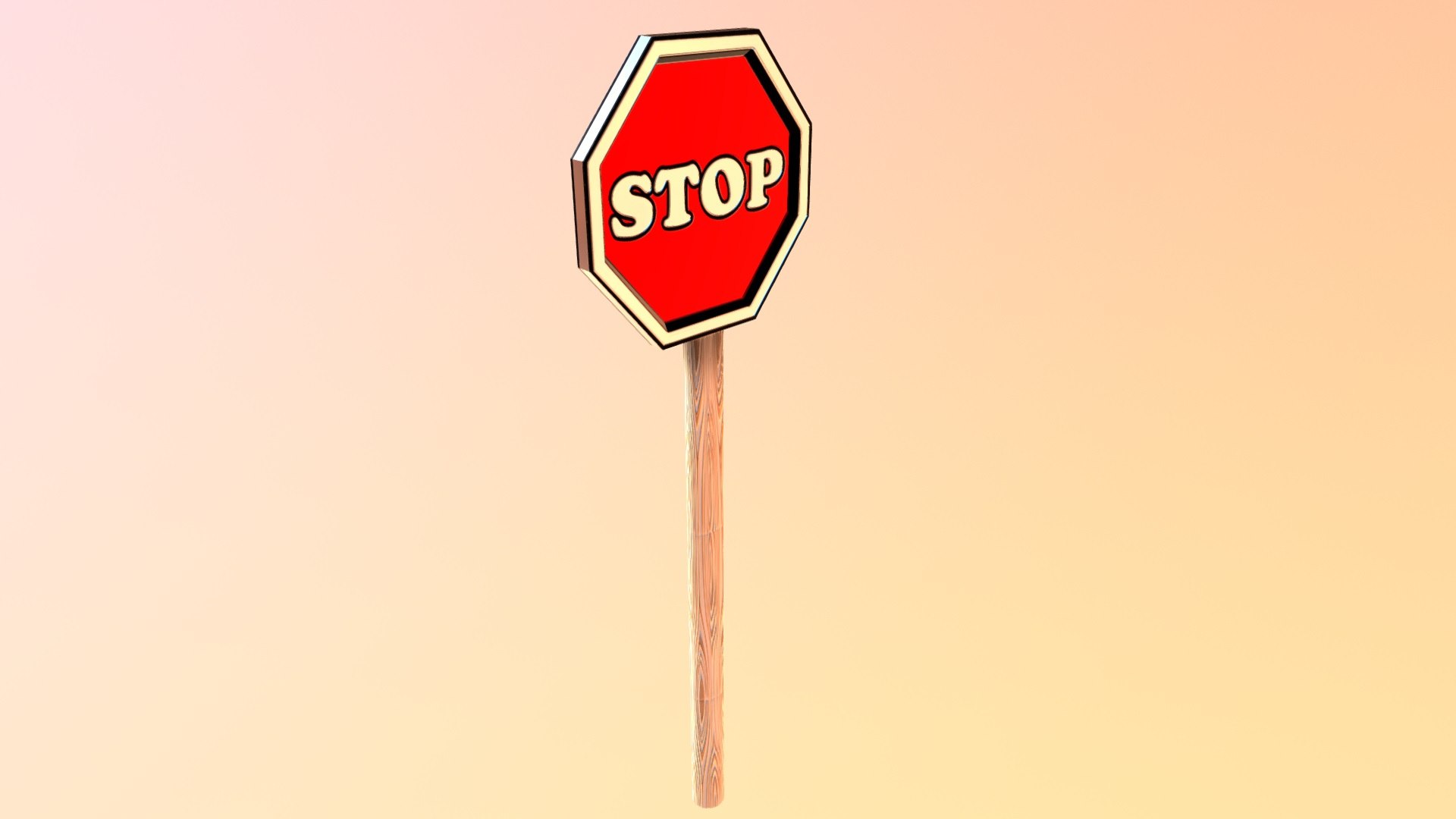 Stop Sign 3D Model - TurboSquid 1235802