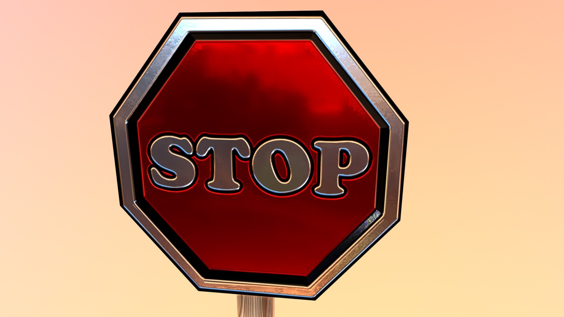 Stop Sign 3D Model - TurboSquid 1235802