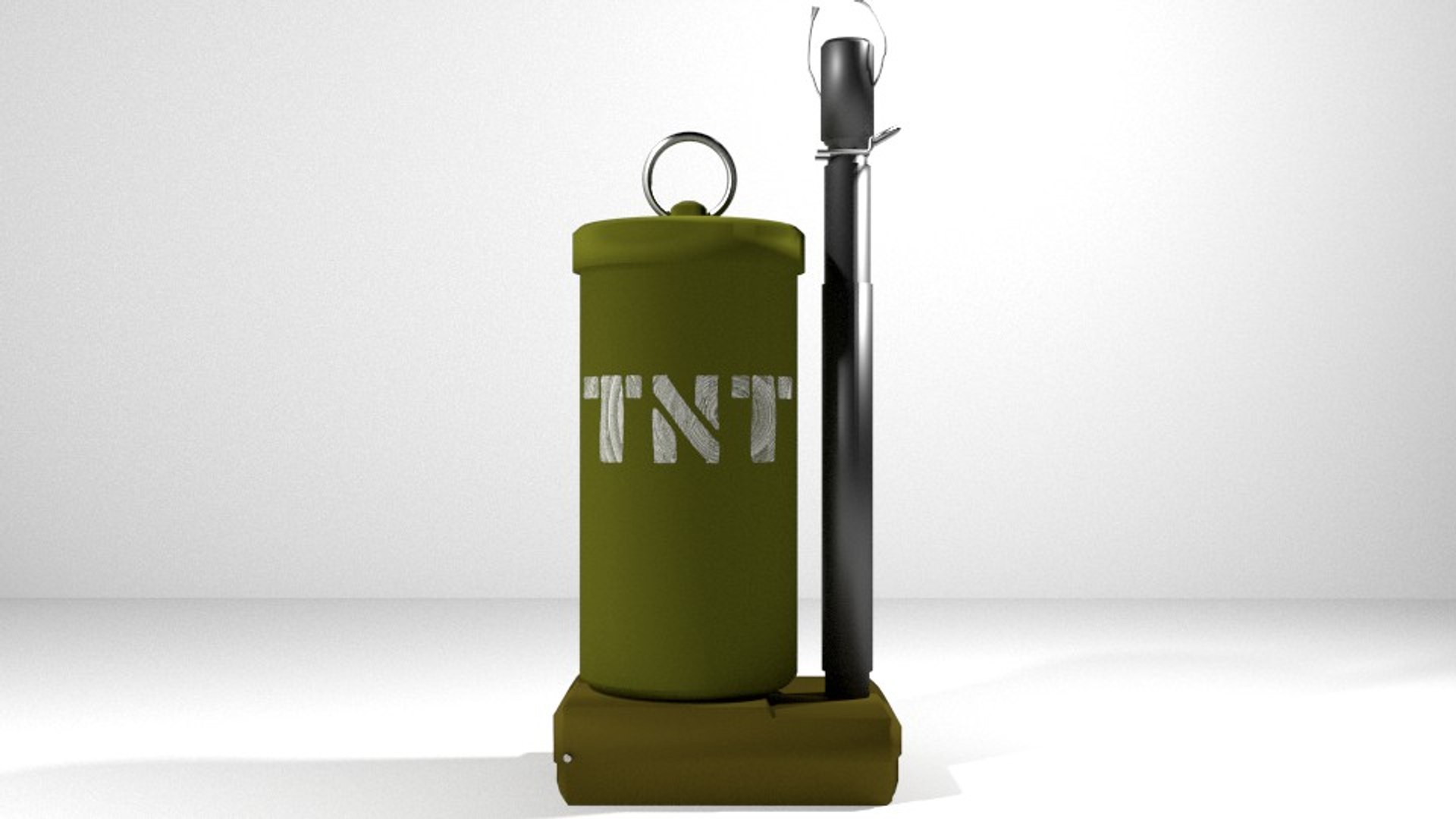 3d Model Of Landmine Frag Fragmentation