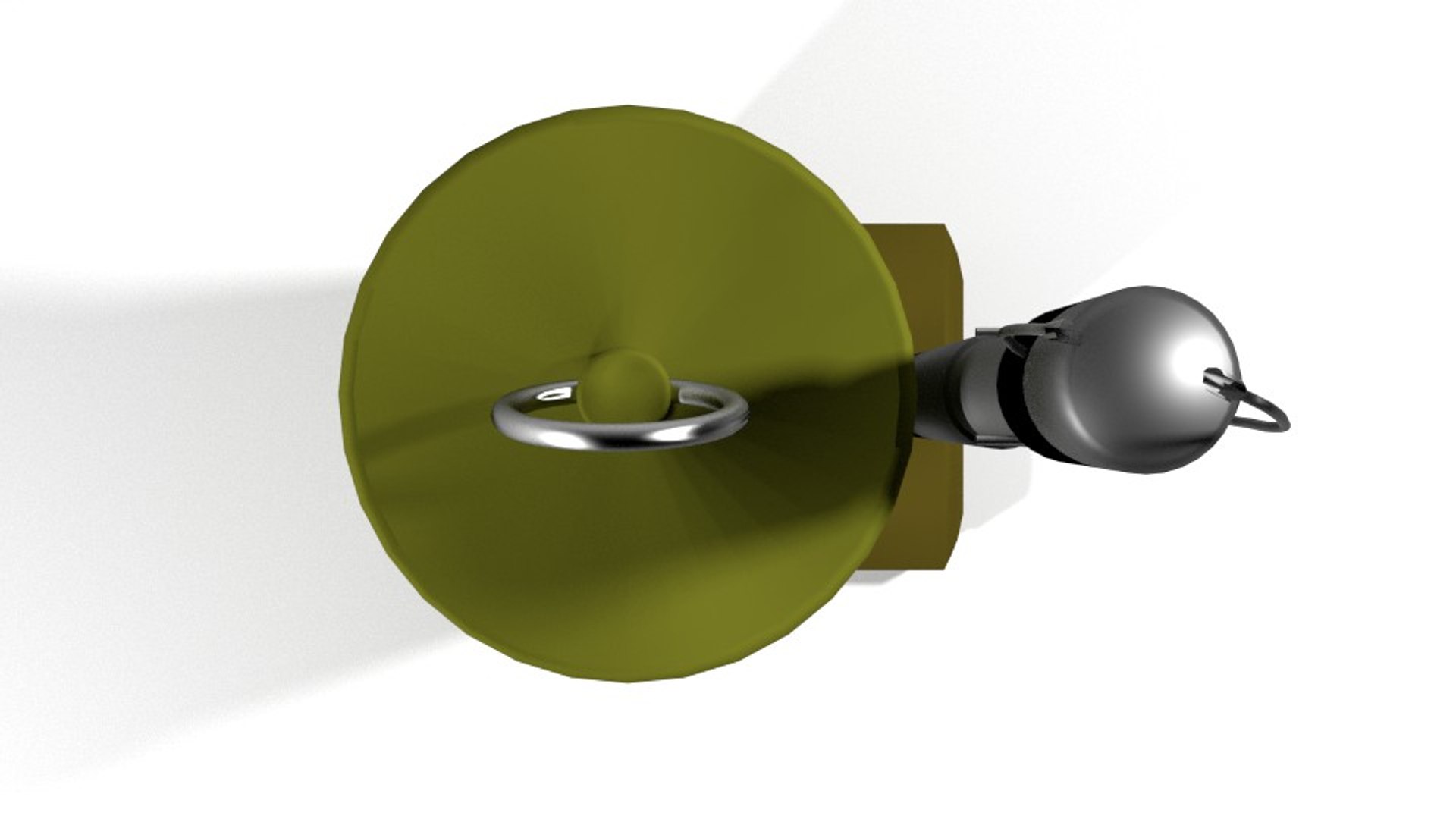 3d Model Of Landmine Frag Fragmentation