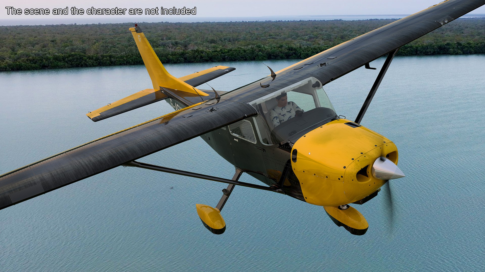 Single Engine Propeller Aircraft Cessna 172 Black 3D Model - TurboSquid ...