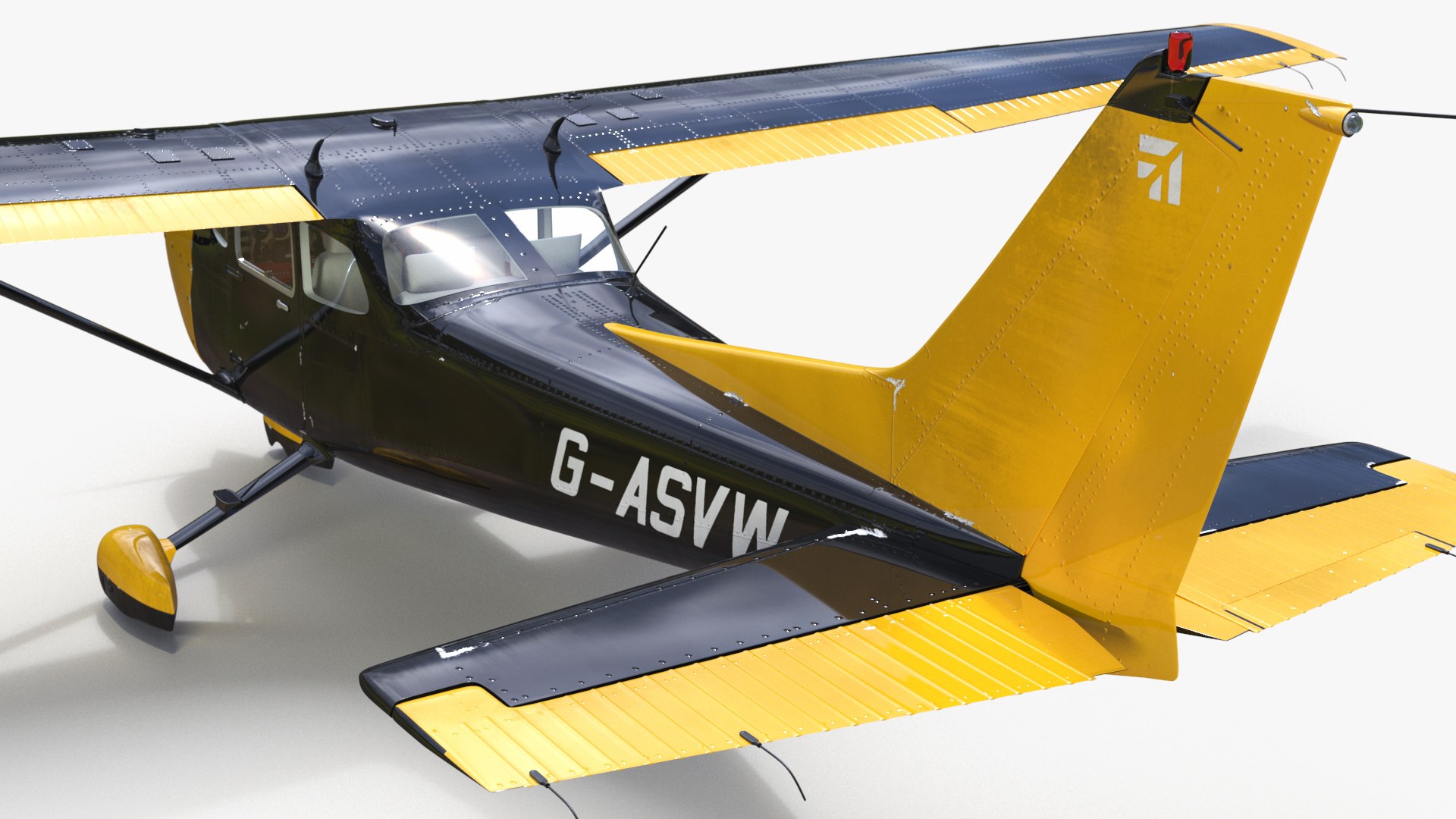 Single Engine Propeller Aircraft Cessna 172 Black 3D Model - TurboSquid ...