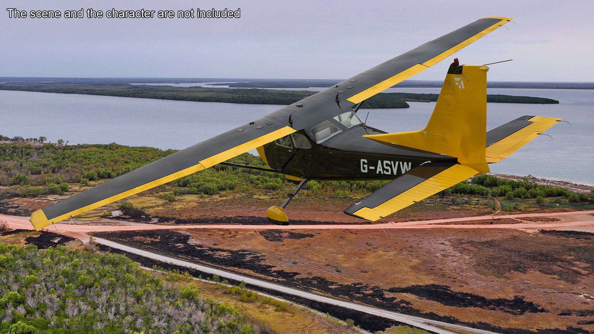 Single Engine Propeller Aircraft Cessna 172 Black 3D Model - TurboSquid ...