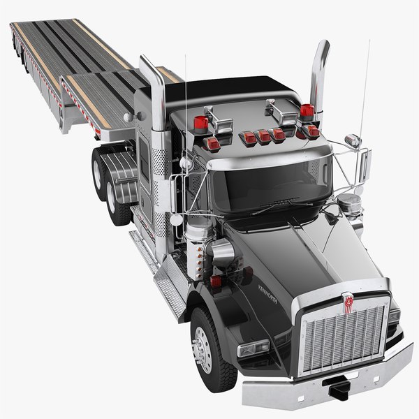 Kenworth T800 2024 Trailer de mesa 02 Modelo 3D - TurboSquid 2180957