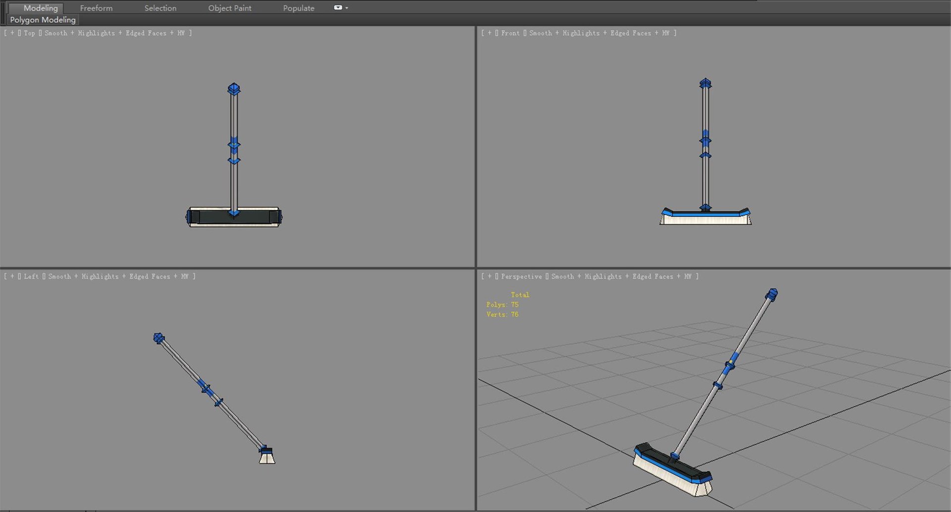 3D Cartoon Mop Model - TurboSquid 2108258
