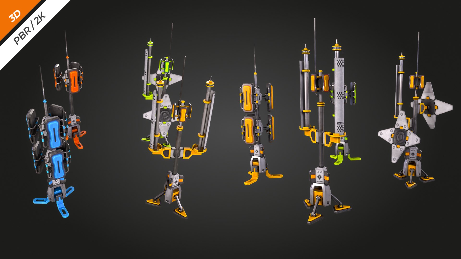 SCI-FI Antenna 3D Model - TurboSquid 2311655