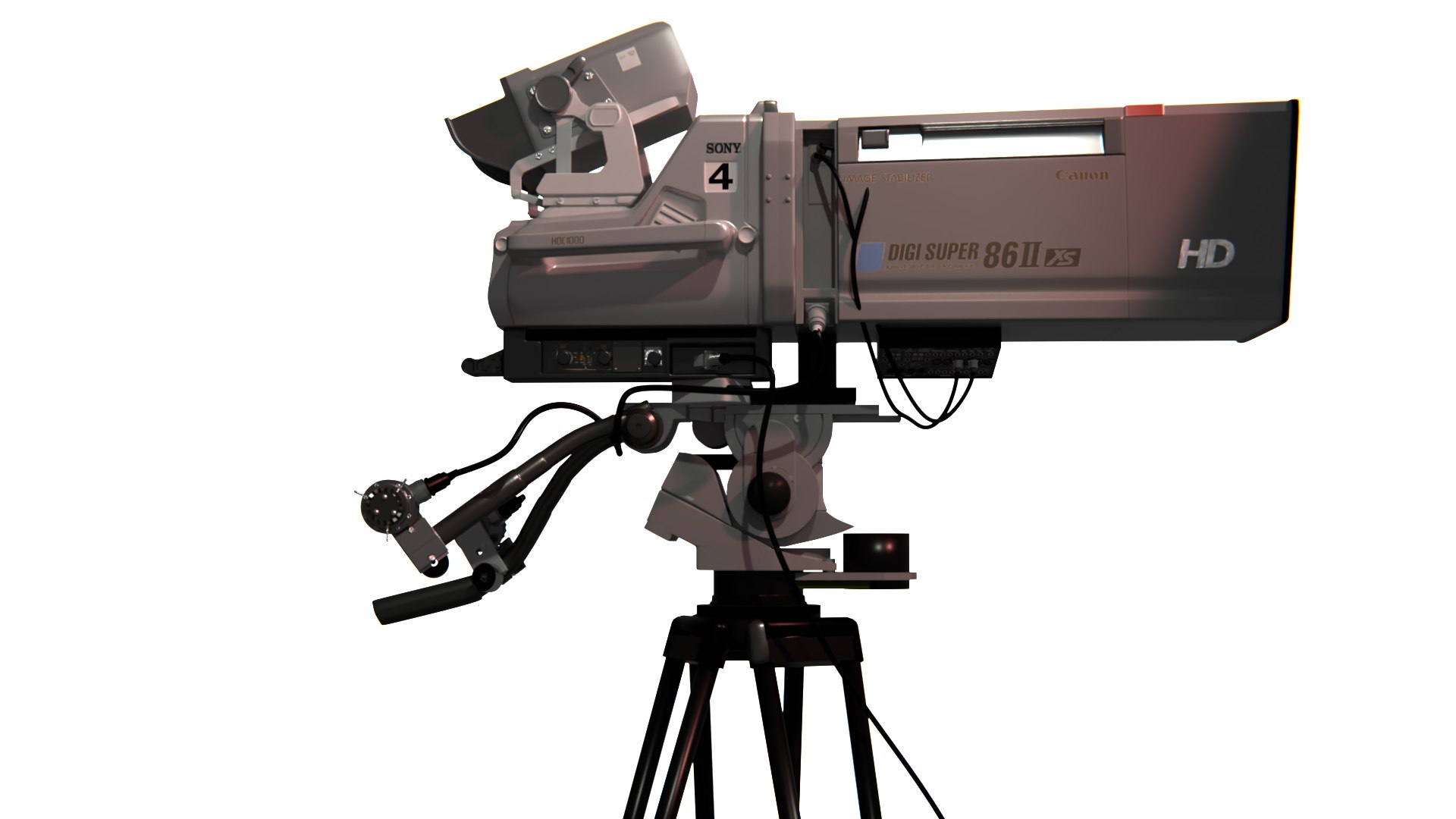 TelevisionCamera 3D Model - TurboSquid 1718296