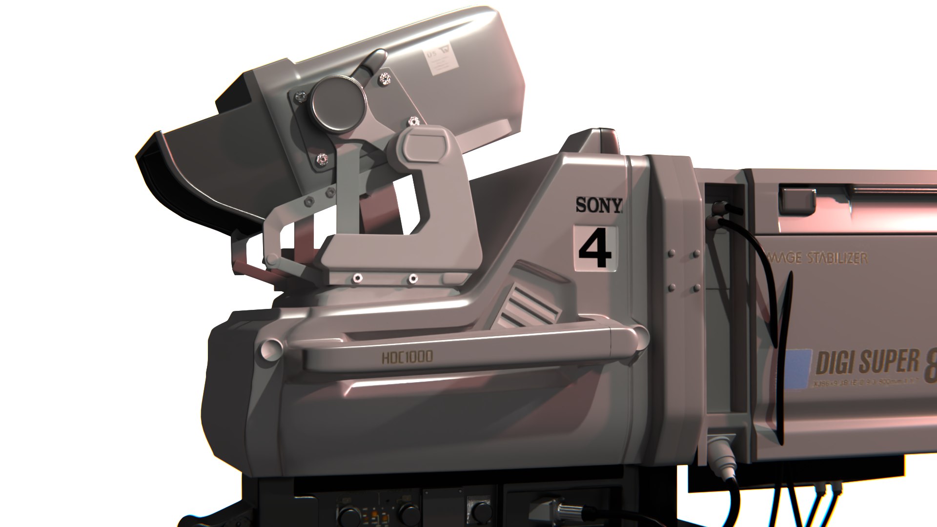 TelevisionCamera 3D Model - TurboSquid 1718296