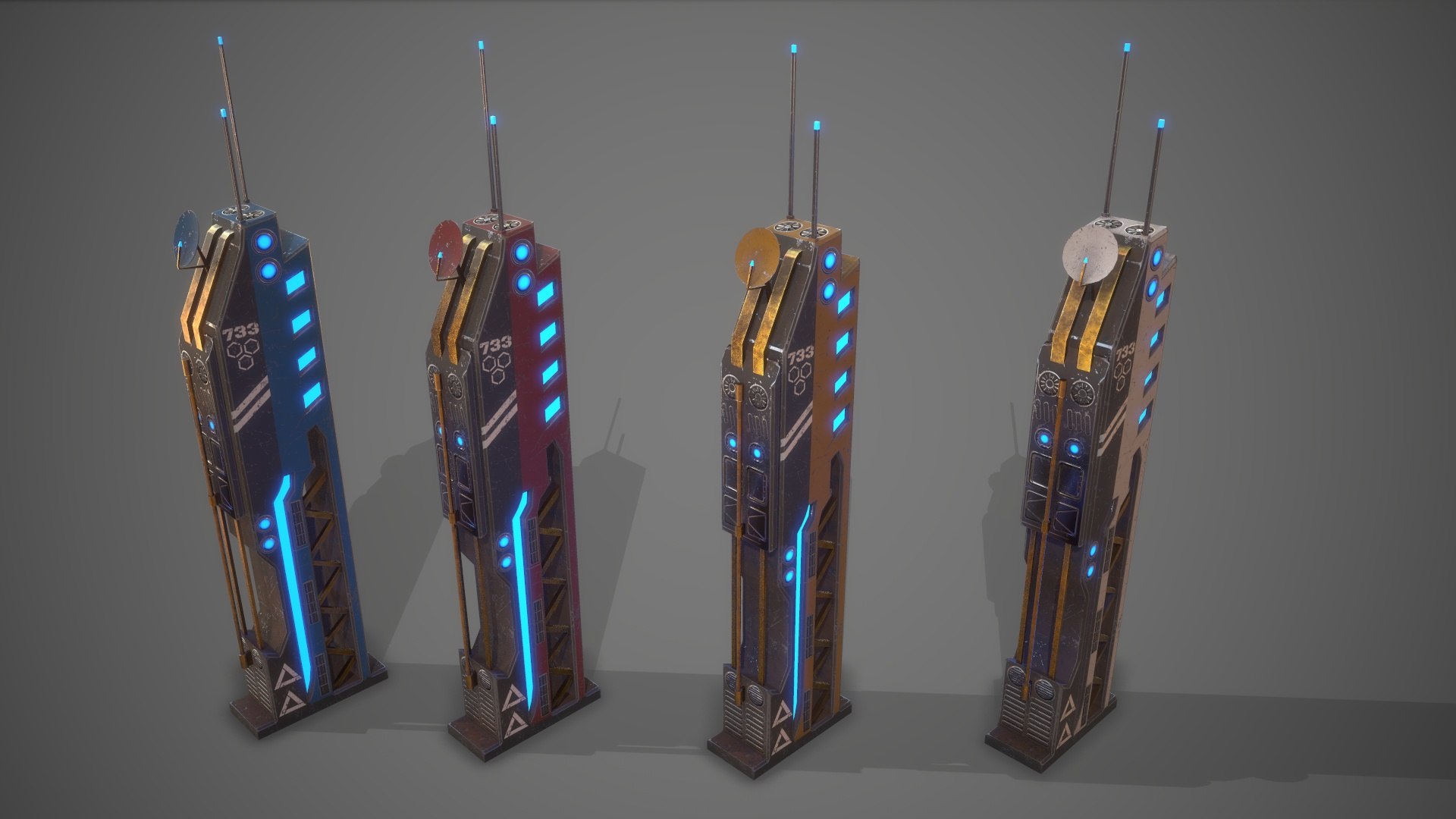 Sci-fi Building Model - TurboSquid 1656722