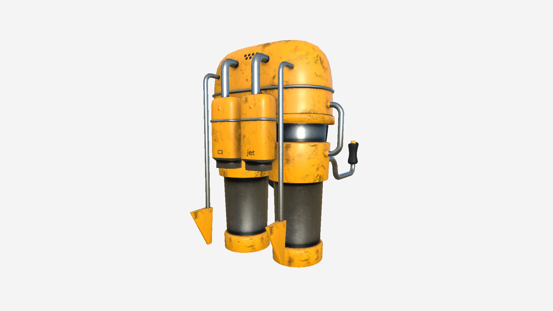 3D Jetpack C03 Yellow - SciFi Character Design - TurboSquid 1888391
