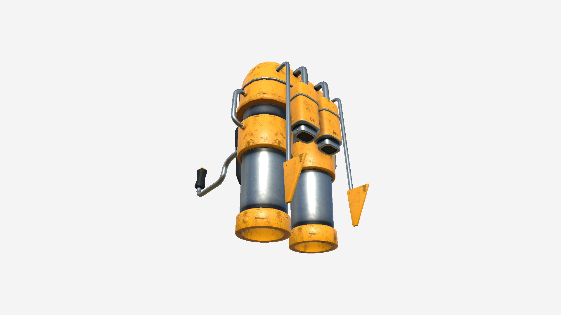 3D Jetpack C03 Yellow - SciFi Character Design - TurboSquid 1888391