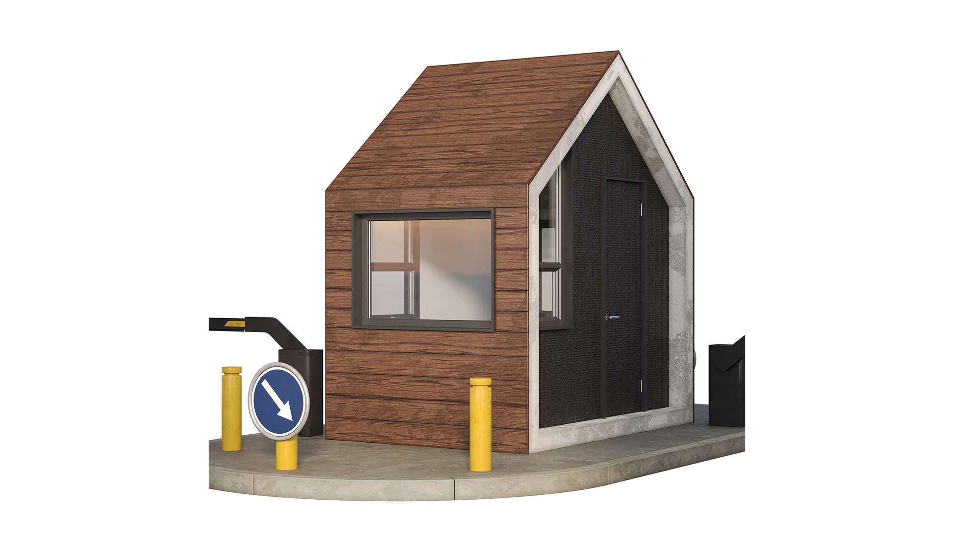 Security Post 3D Model - TurboSquid 2253255