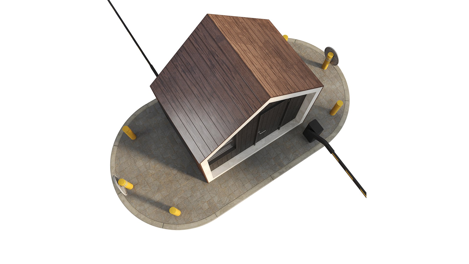 Security Post 3D Model - TurboSquid 2253255